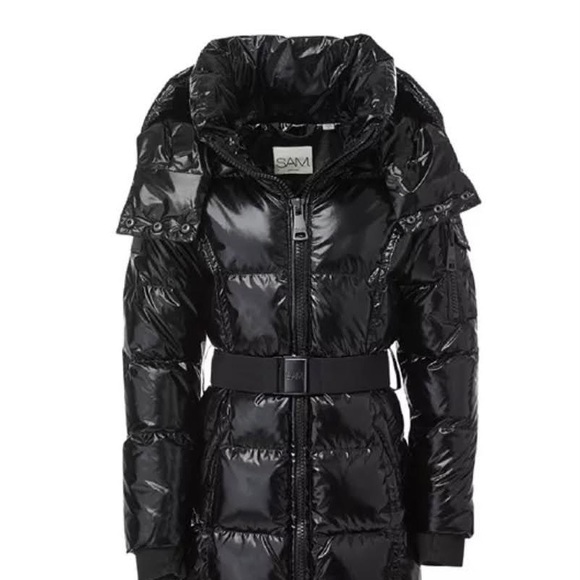 SAM. | Jackets & Coats | Sam Coat Soho Belted Down Midlength Puffer ...
